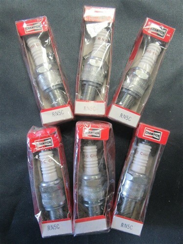 CHAMPION COPPER PLUS RESISTOR SPARK PLUG RN5C SET OF (6) | eBay