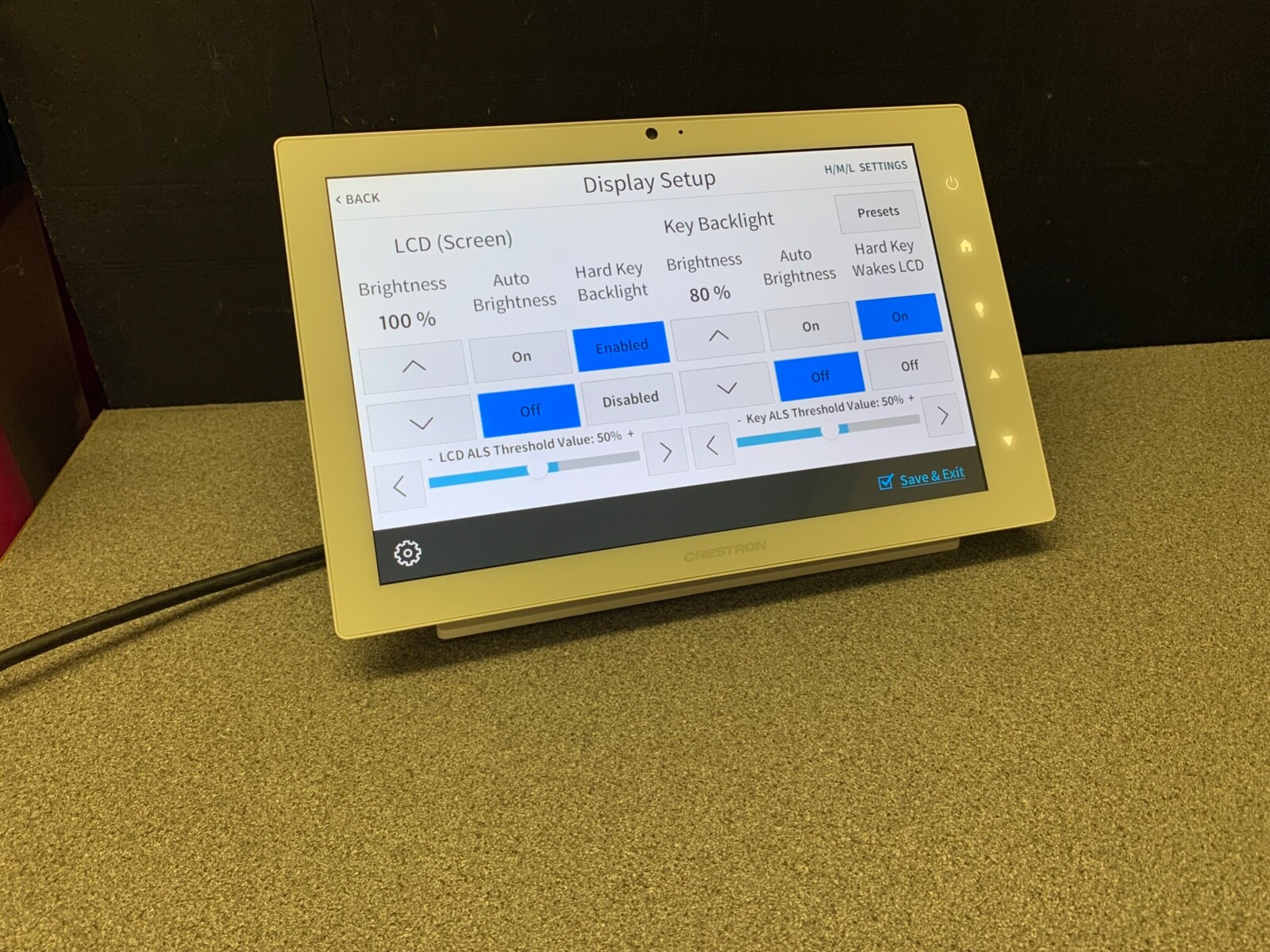 Crestron TSW-1060-W-S 10.1 in. Touch Screen, White Smooth With Table ...