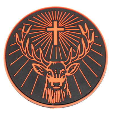 Jagermeister Deer Stag Head Logo Coaster - Rubber Bar Promo Orange ...