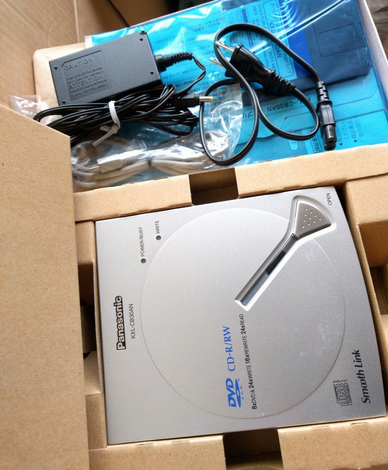 Panasonic KXL-CB30AN External USB Portable DVD-Rom & CD-R/RW Drive ...