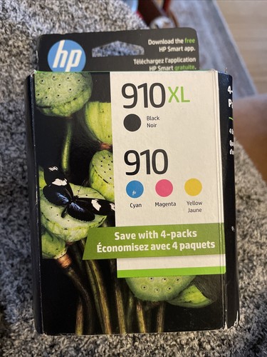 4-PACK HP GENUINE 910XL BLACK & 910 COLOR INK Open Box | eBay