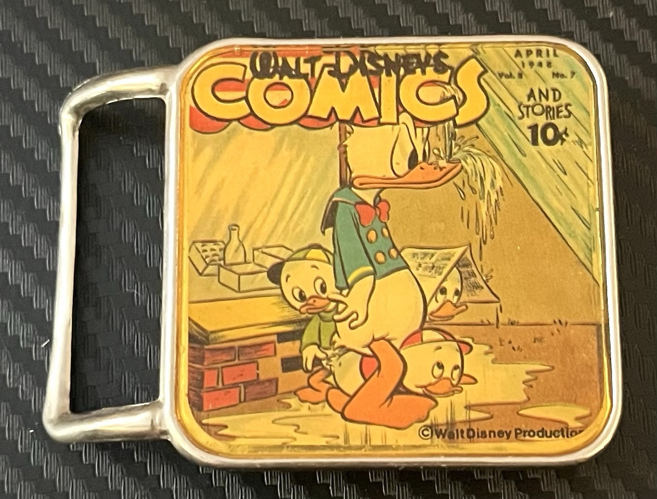 Vintage Walt Disney Donald Duck Belt Buckle Comic Boo… - Gem
