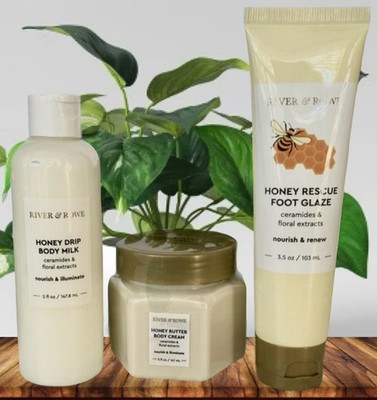 River & Rowe Honey Body Butter, Honey Drip Lotion, Honey Rescue Foot ...