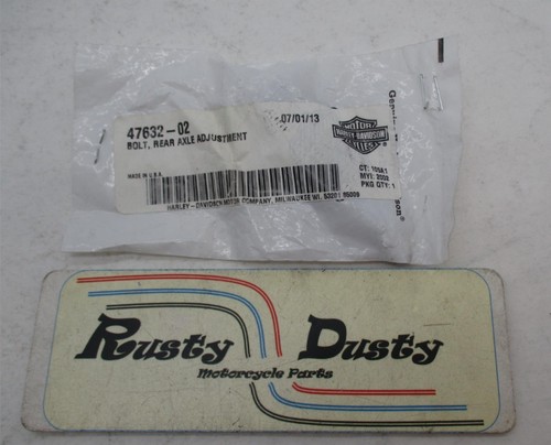 Harley Davidson Genuine NOS Rear Axle Adjustment Bolt 47632-02 | eBay