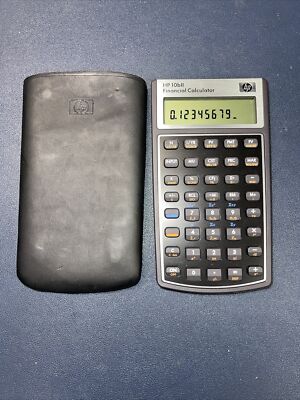 HP 10bll Financial Calculator with Sleeve and NEW Batteries. | eBay UK
