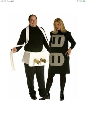 Plug Socket Set Couple Adult Costume Electrical Halloween Funny Plus ...
