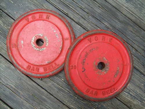 RARE vtg YORK BARBELL WIDE 20s BODYBUILDING Strongman FITNESS HomeGym ...