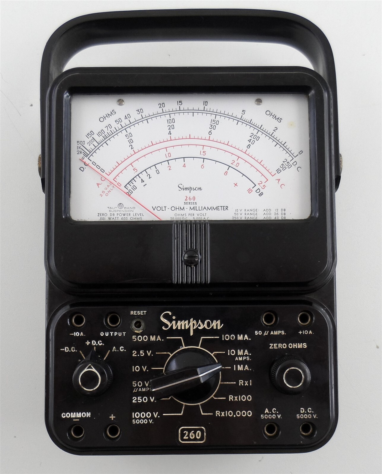 Simpson 260 Volt - Ohm - Milliammeter No Probes for Parts or Repair | eBay