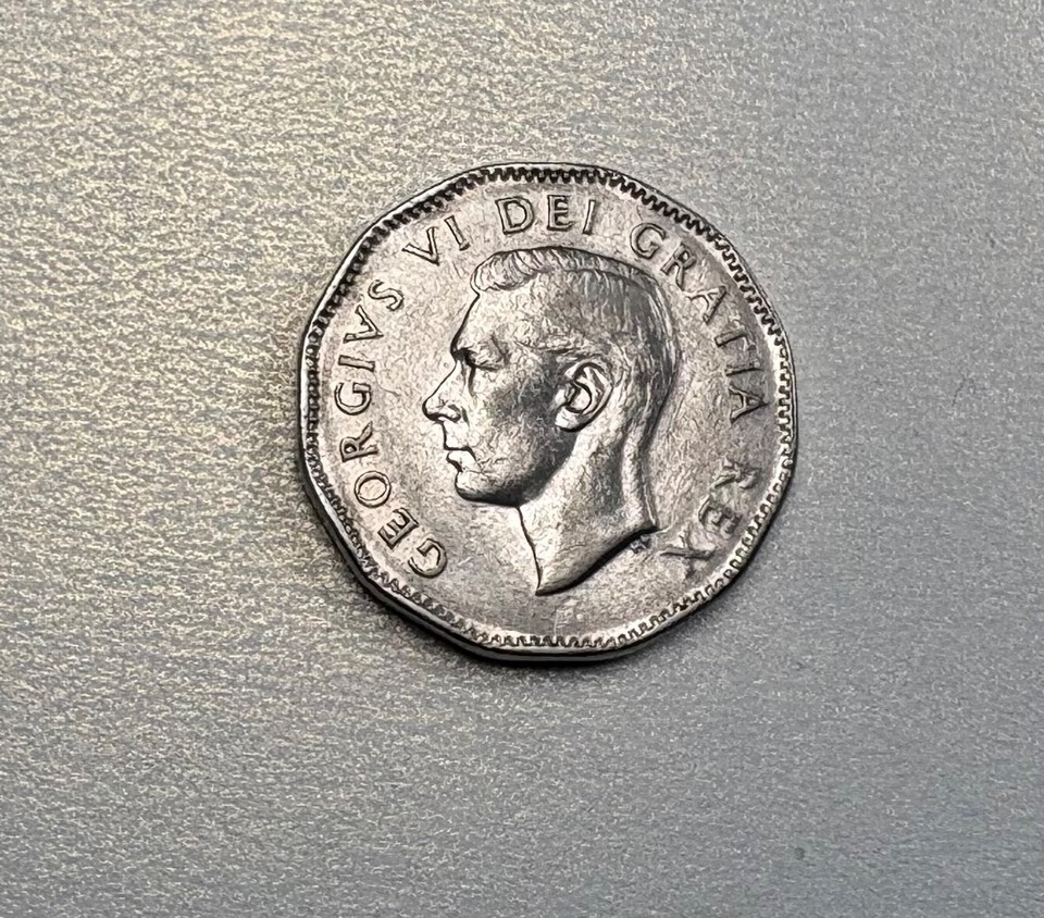 1948 Canada RARE KEY DATE 5 cent Nickel coin! EXTREMELY LOW MINTAGE KEY ...