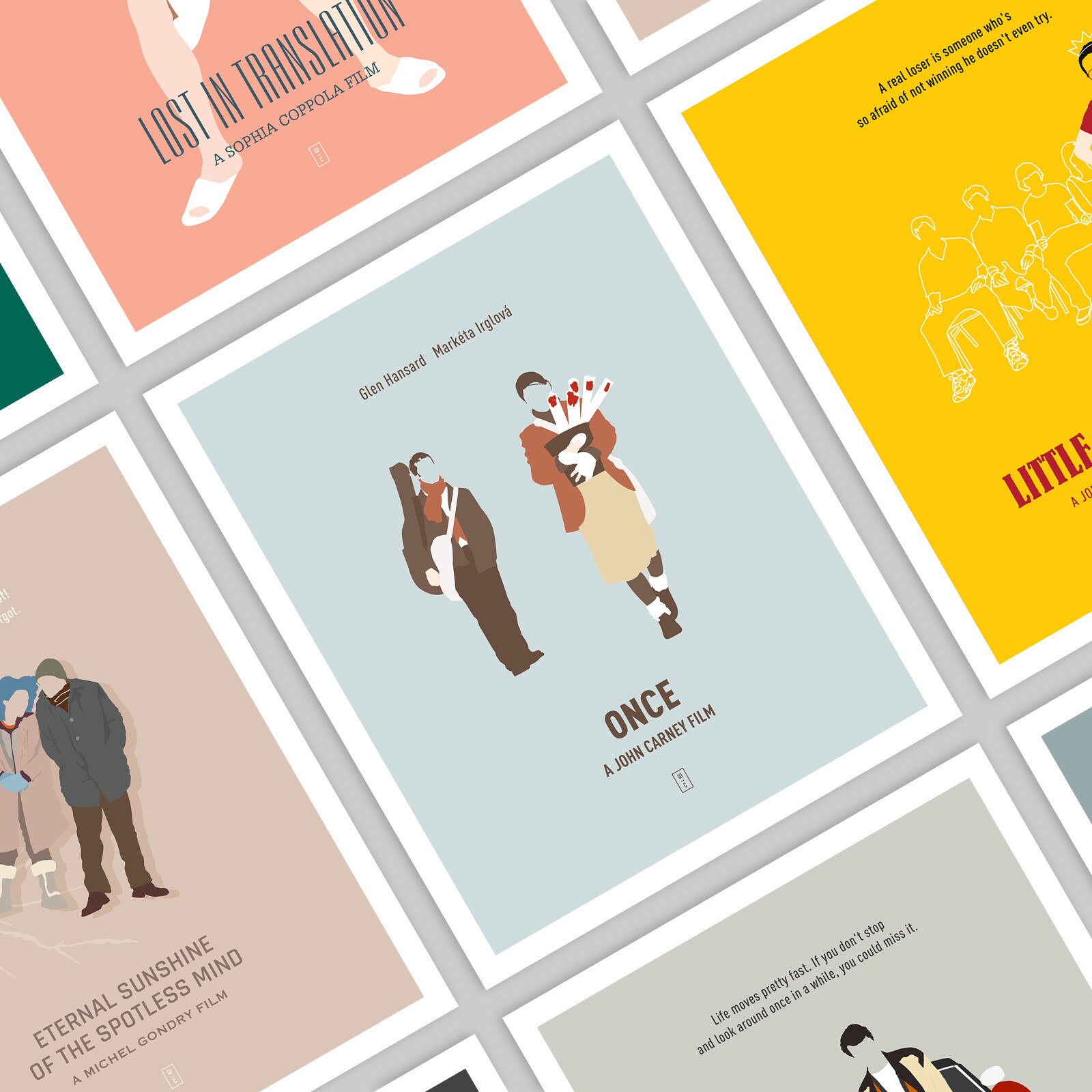 Once Movie - Minimalist Movie Poster, Glen Hansard, Markéta Irglová ...