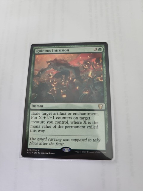 MTG Ruinous Intrusion Commander: Innistrad: Midnight Hunt 028/038 ...