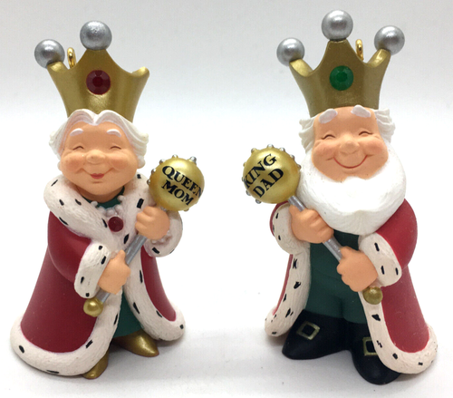 Hallmark 2000 King Dad And Queen Mom Ornaments - No Boxes - Awesome! | eBay