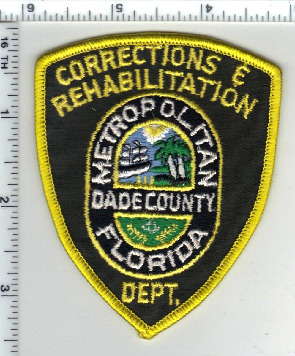 Metropolitan Dade County Corrections (Florida) Cap/Hat Patch new from ...