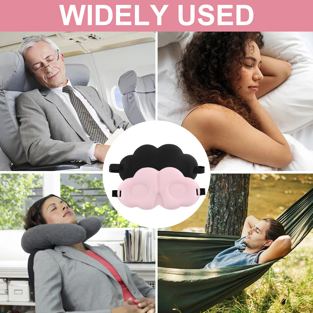 Memory Foam Day Night Light Blocking Cloud Shape For Sleeping Eye Cover ...