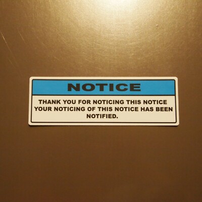 NOTICE Vinyl Sticker Funny 4x4 JDM Car 4WD | eBay Australia