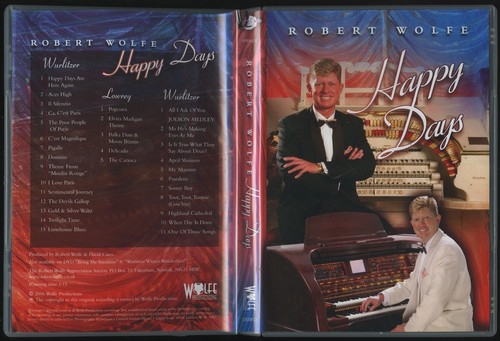 ROBERT WOLFE DVD - Happy Days [MINT] Wurlitzer & Lowrey Stardust Organ ...