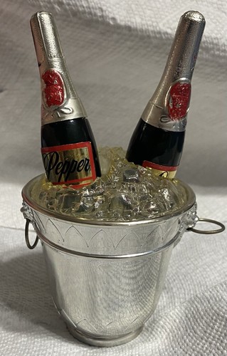 Vintage Ice Bucket w/ Champagne Bottles Salt And Pepper Shakers 1950’s ...