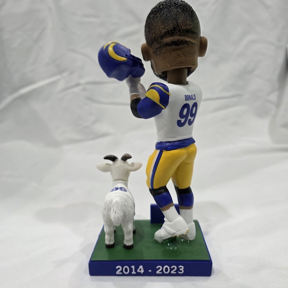 2025 Los Angeles Rams Aaron Donald Bobblehead THE GOAT 11/23/25 SGA | eBay