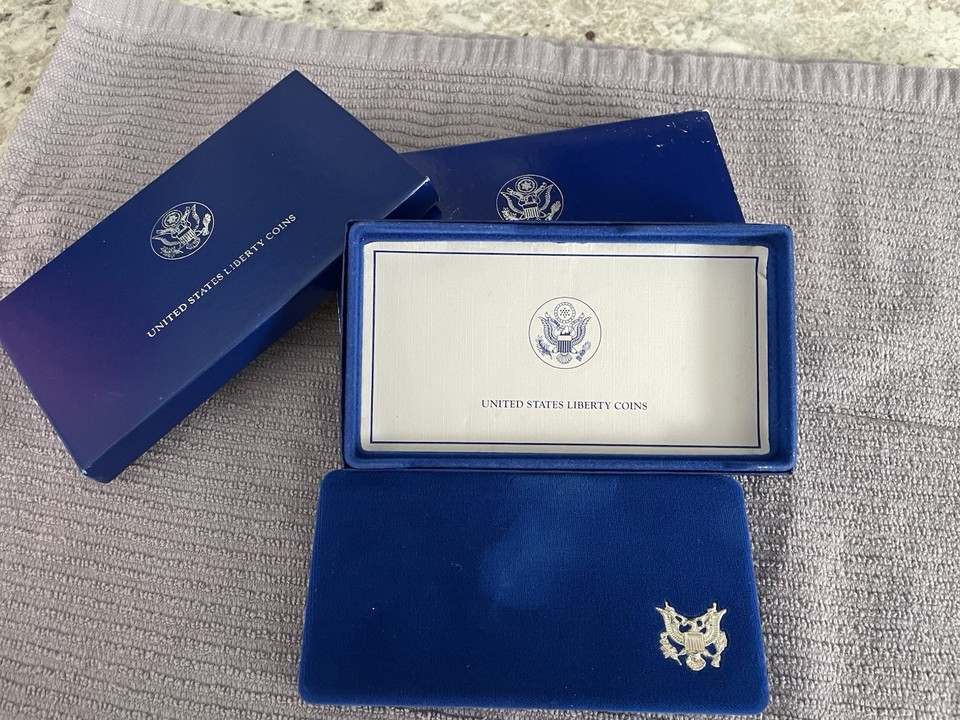 *US MINT* silver dollar proof set "1986-S UNITED STATES LIBERTY COIN ...
