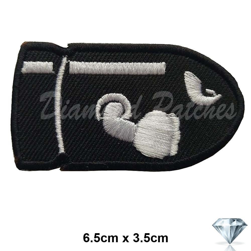Bullet Bill cartoon super Mario game embroidery patch iron sew on movie ...