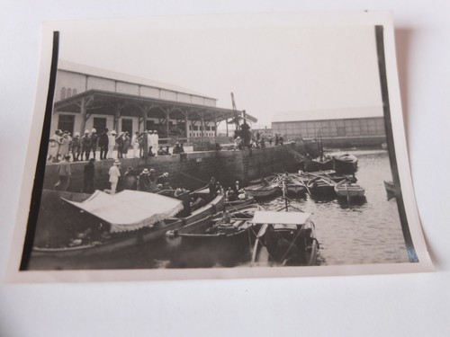 B634 Photo Originale vintage snapshot:Casablanca gare maritime 1920 | eBay