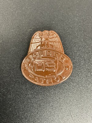 USBP United States Border Patrol Mini Badge Pin Glossy Brown Color ...