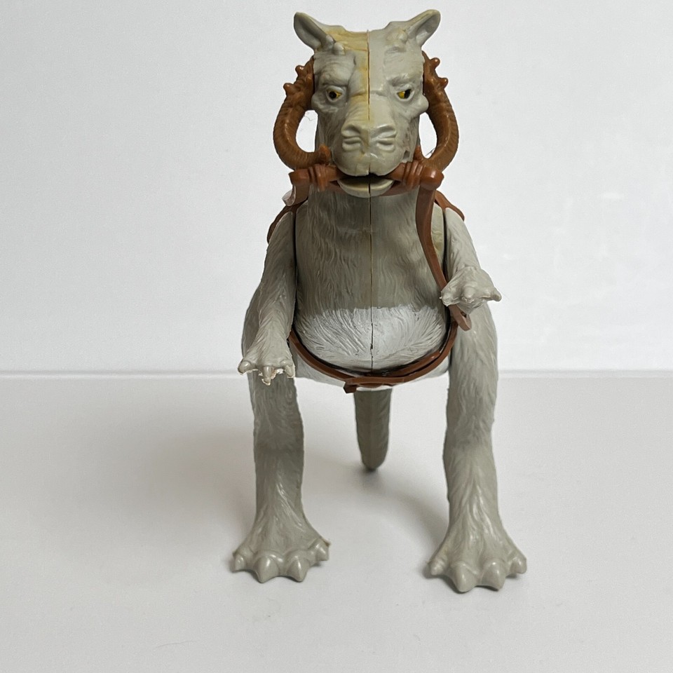 Vintage Star Wars Tauntaun Solid Closed Belly Figure 100% Original ...