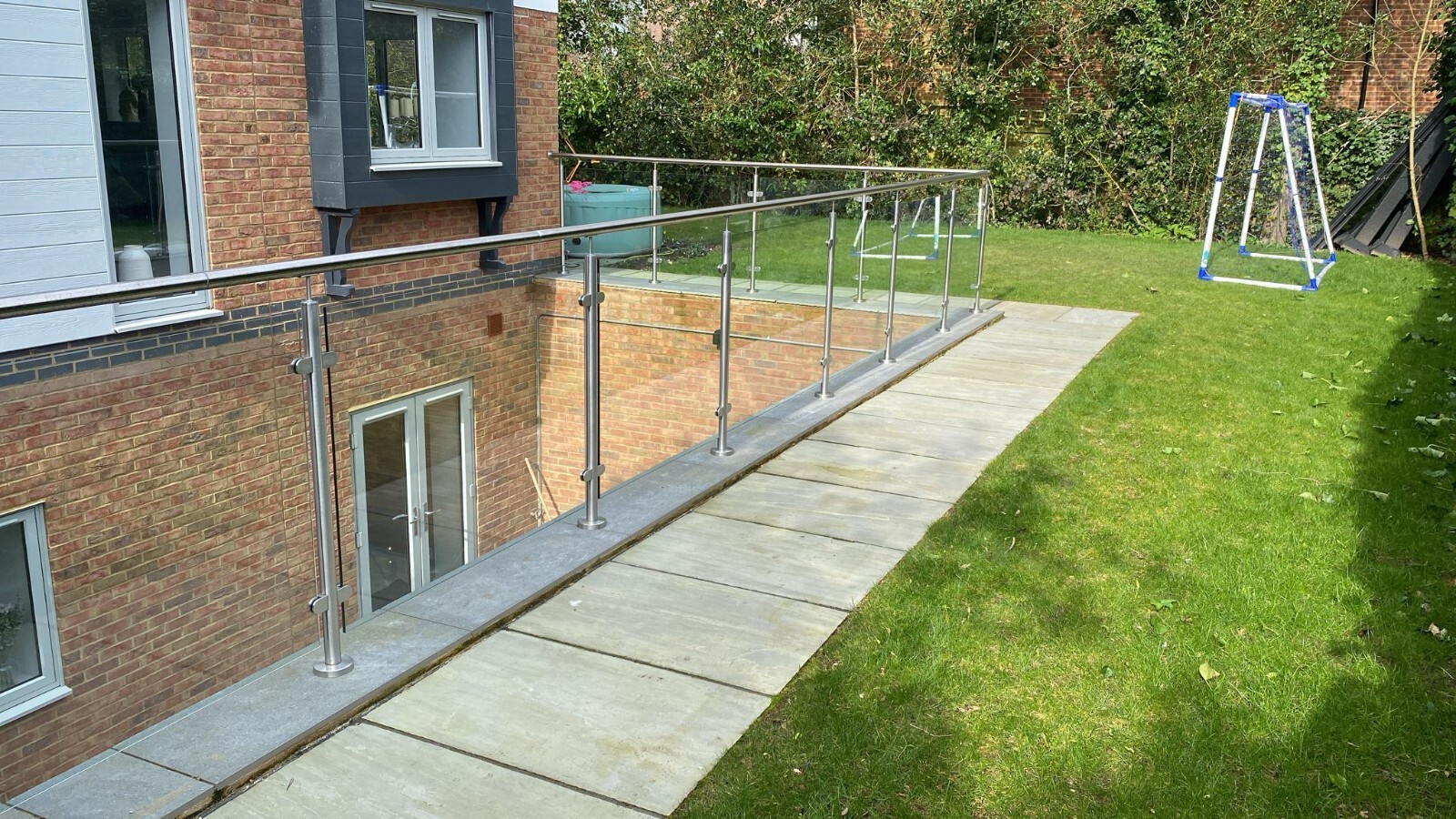 Balustrade Railing - 304 Grade Stainless Steel Poles + Handrail 10mm ...
