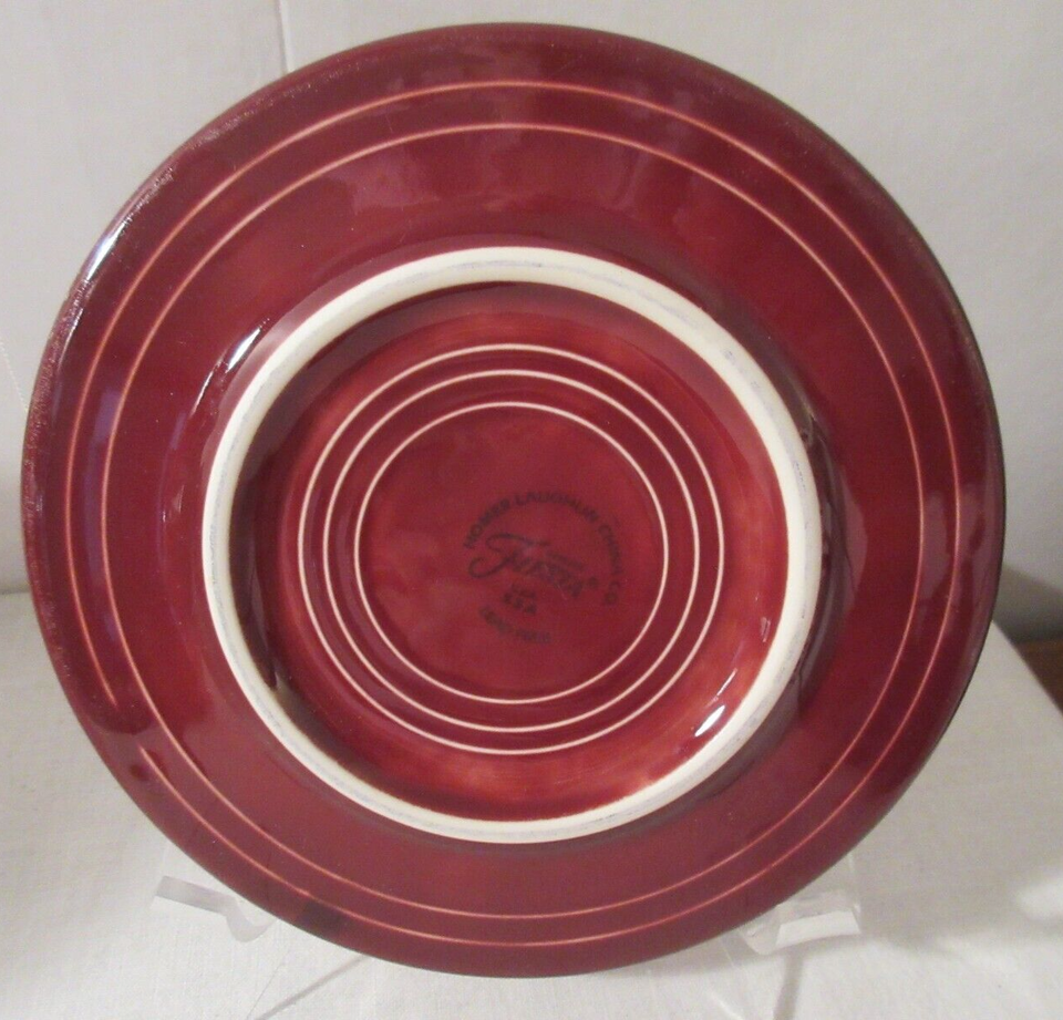Fiesta Ware DANCING LADY TRIVET Maroon 6" Homer Laughlin Hot Plate | eBay