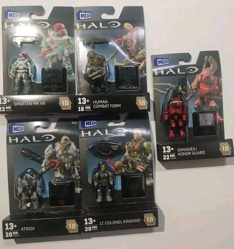 Mega Construx Halo Heroes Series 18 HUMAN COMBAT FORM FLOOD Lot of 5 ...