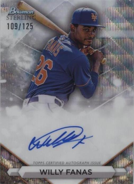 2023 Bowman Sterling - Prospect Autographs Willy Fanas #PA-WF Wave ...