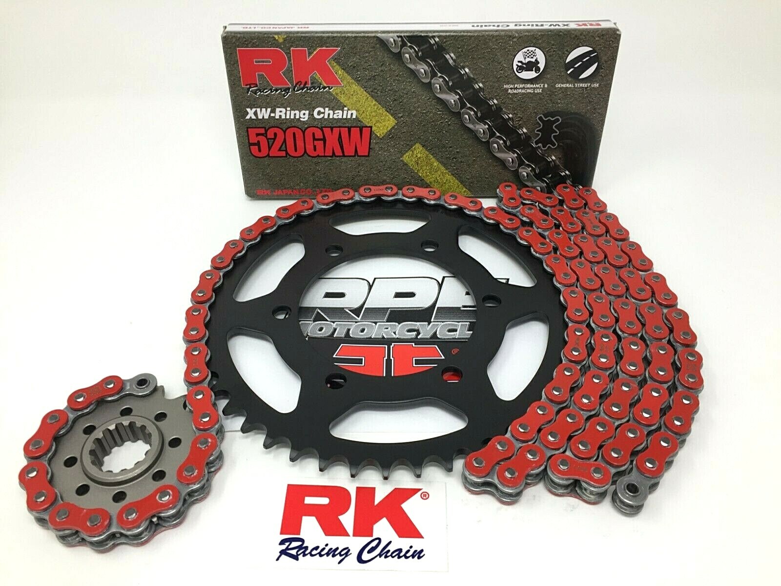 2009-2014 Yamaha YZF-R1 RK ZXW 520 Chain and JT Sprockets Kit | eBay