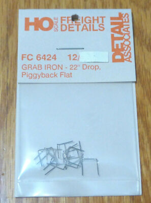 Detail Associates 6424 HO Scale Freight Car Grab Irons -- 22" Drop ...