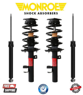 4X Front Quick Strut & Rear Shocks Absorber Monroe For 2014-2019 Ford ...