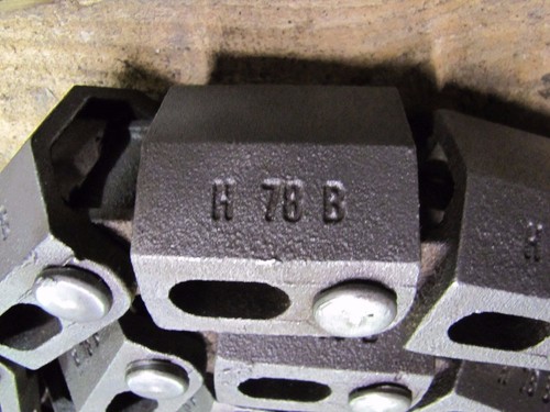 NO NAME H 78 B H78B STEEL ROOFTOP CAMELBACK MILL TRANSFER CHAIN 89" NEW ...