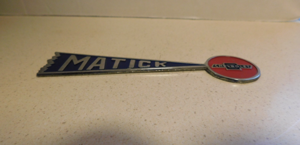 VINTAGE MATICK CHEVROLET DEALER EMBLEM BADGE REDFORD MICHIGAN | eBay