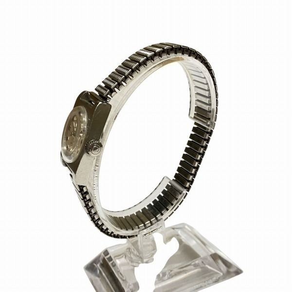 SEARCHINA Hand Wound Ladies Watch White Dial Stainless Case Timepiece ...