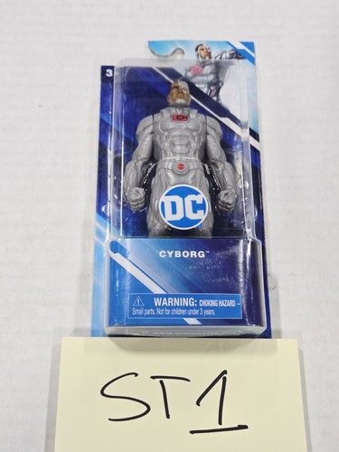 DC Comics Cyborg Grey And Red Action Figure Spin Master New In Box 6 ...