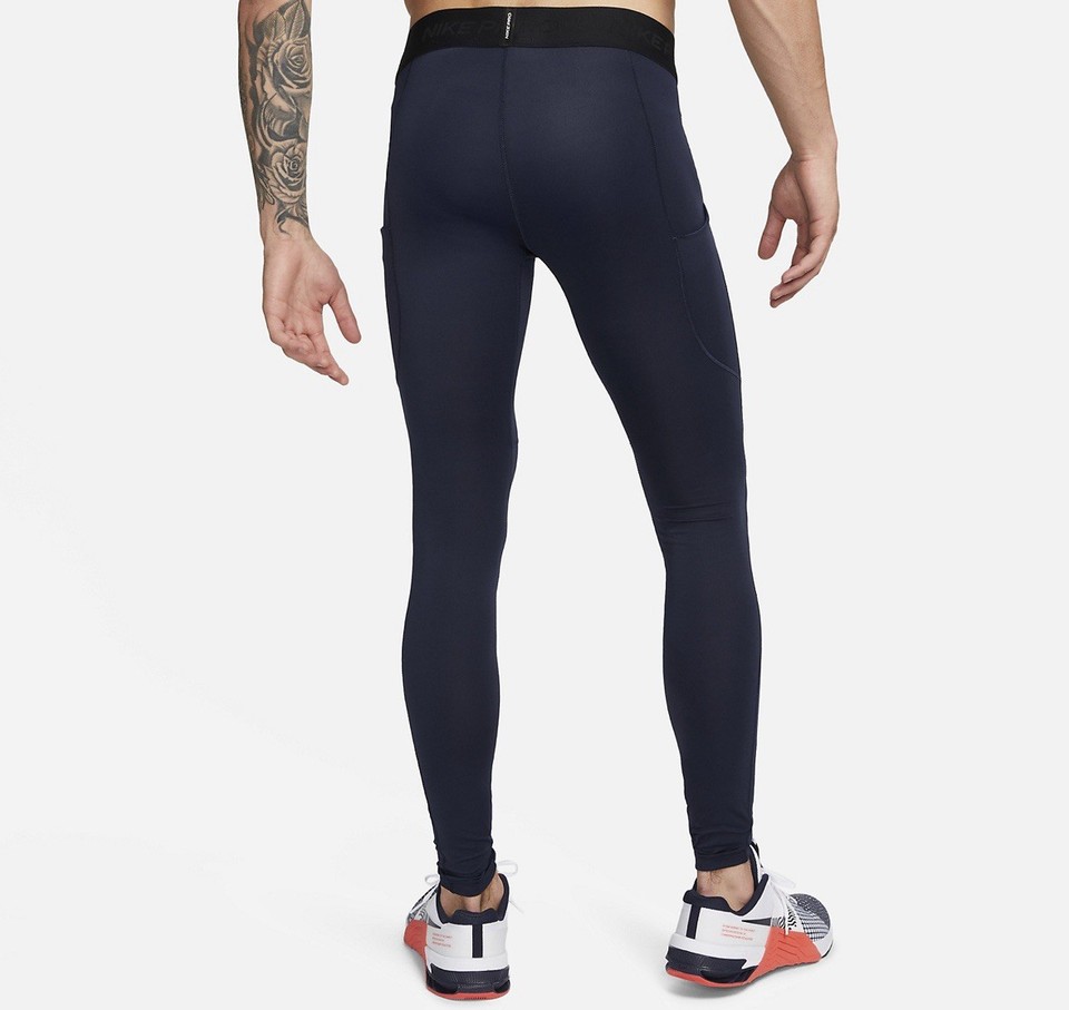 Nike Men’s Pro Dri-Fit Tights FB7952 451 Navy Blue Size Medium NWT | eBay