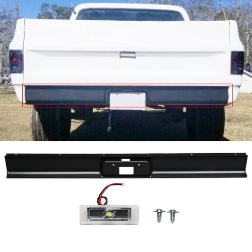 Rear Bumper Roll Pan w/LED Light & Screws For Chevy C10 C20 1973-1987 ...