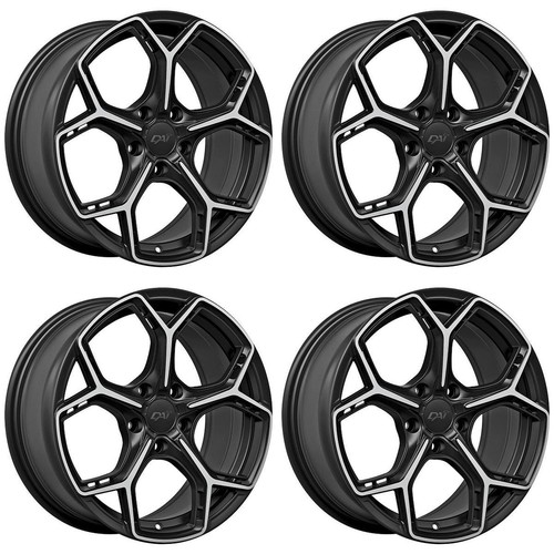 Set of 4 15in Black Alloy Wheel Rims for Toyota Prius C, DA4Q94F 4x100 ...