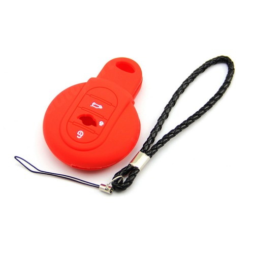 Red Silicone Case Cover For BMW Mini Cooper Remote Smart Key R56 F55 ...