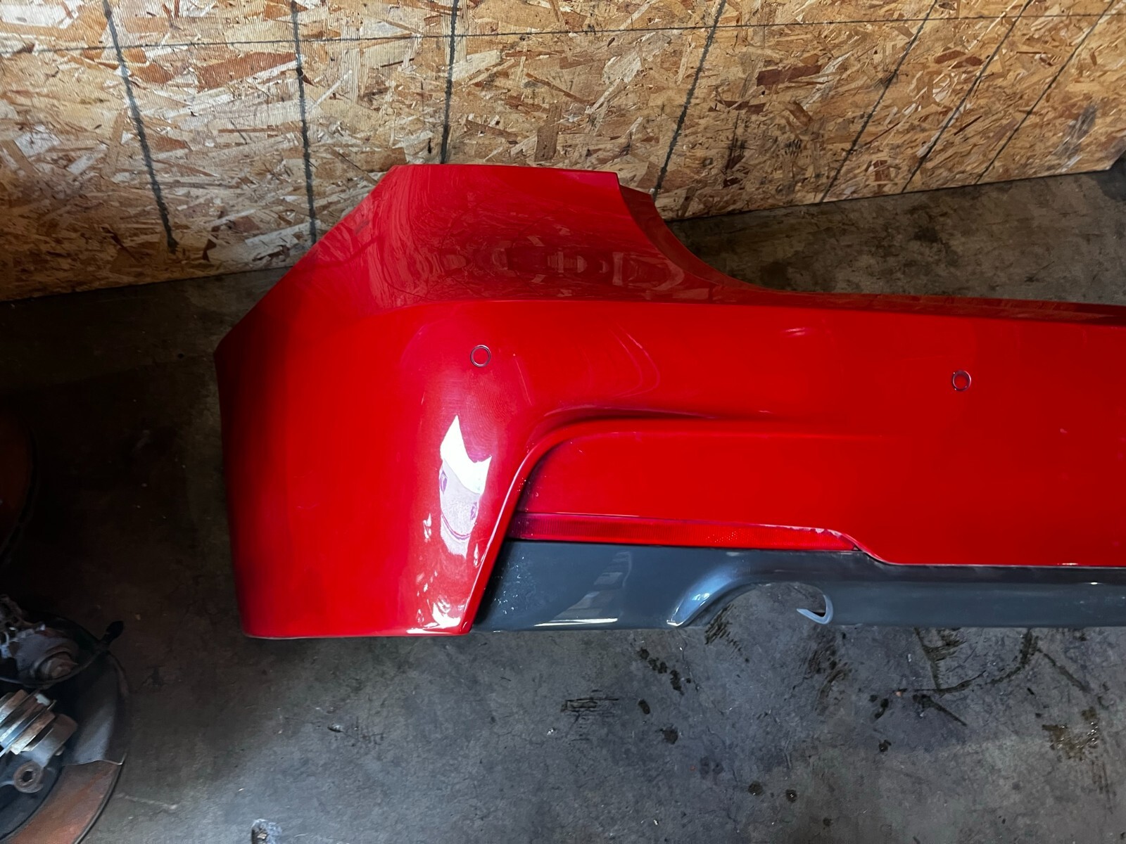 BMW 2012-2018 F30 REAR BUMPER COVER M-SPORT MELBOURNE RED (DAMAGED) OEM ...