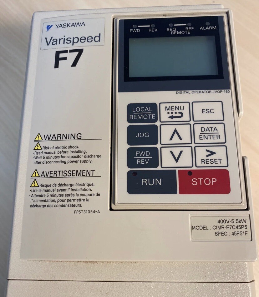 Yaskawa Varispeed 7 Cimr F7c45p5 Cimrf7c45p5 5.5kw | eBay