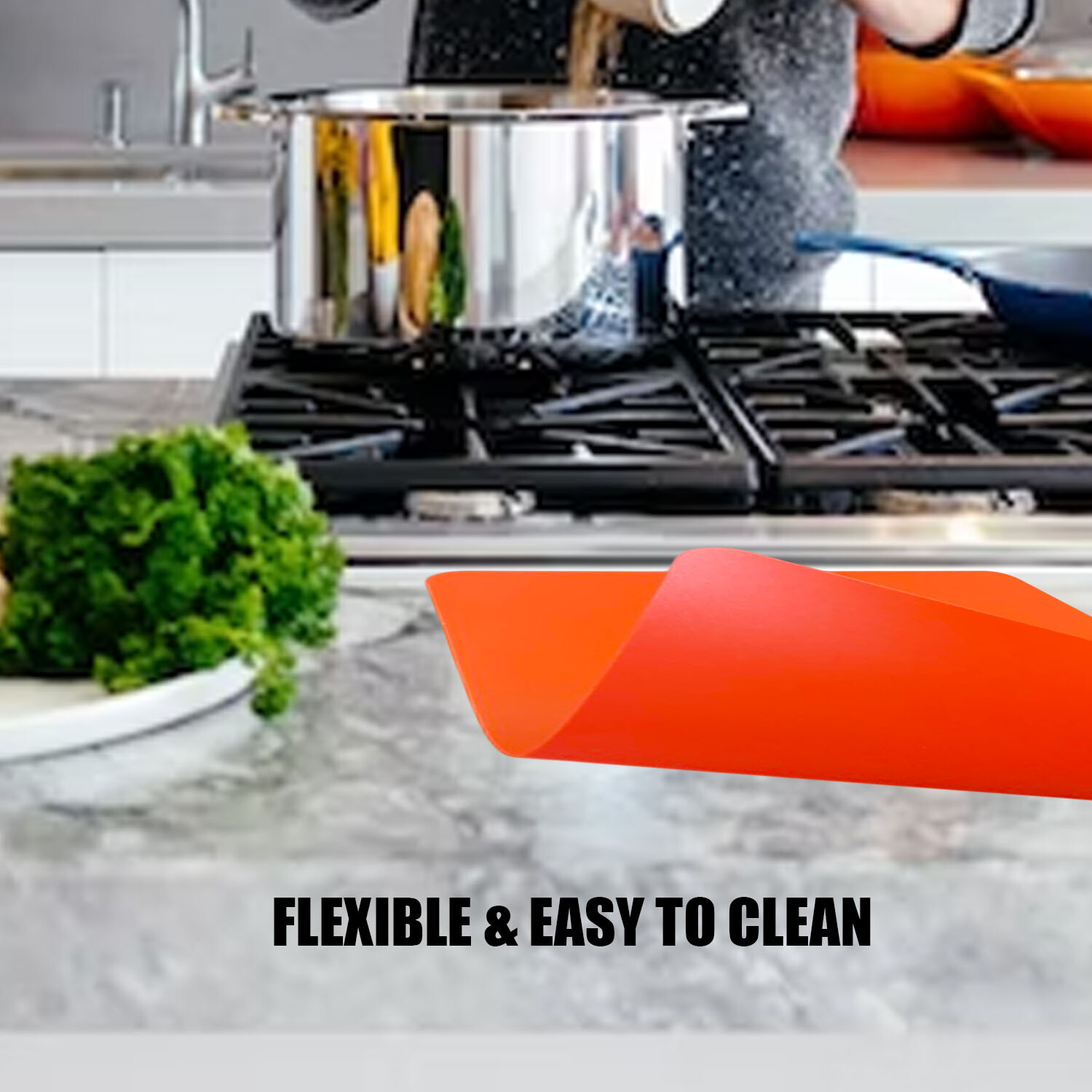 4pk Flexible Chopping Boards Flexi Coloured Cutting Sheets Mats Kitchen ...