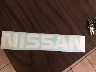 Forklift decal Nissan Vinyl Decal White Set of 2 Nissan Decal | eBay