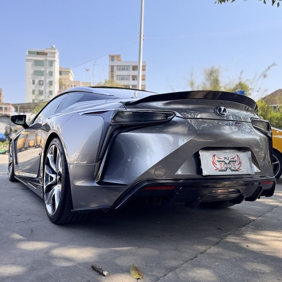 Dry Carbon Fiber Highkick Duckbill Trunk Spoiler Lid For Lexus LC500 ...