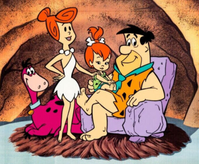 The Flintstones Fred Wilma Pebbles Vintage Comics and Cartoons 8.5x11 ...