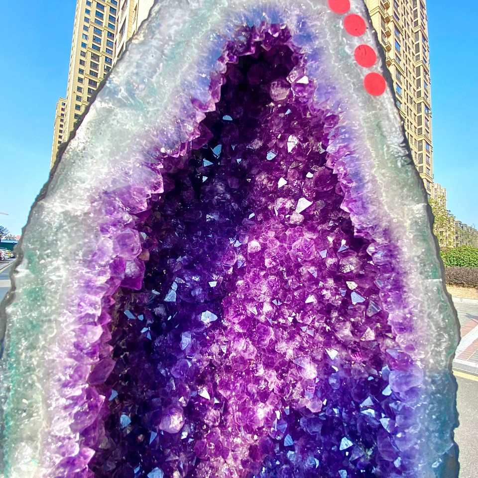 24.11LB Natural Brazilian Amethyst Crystal Cave Stone Cluster Quartz ...