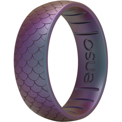 Enso Rings Classic Etched Legends Series Silicone Ring - Mermaid Scale ...